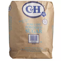 C&H® Powdered 10X - 50 lb. Bag | DFI Foodservice