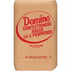 Domino® Pure Cane Confectioner's Sugar 10X Powdered - 50 lb. Bag | DFI ...